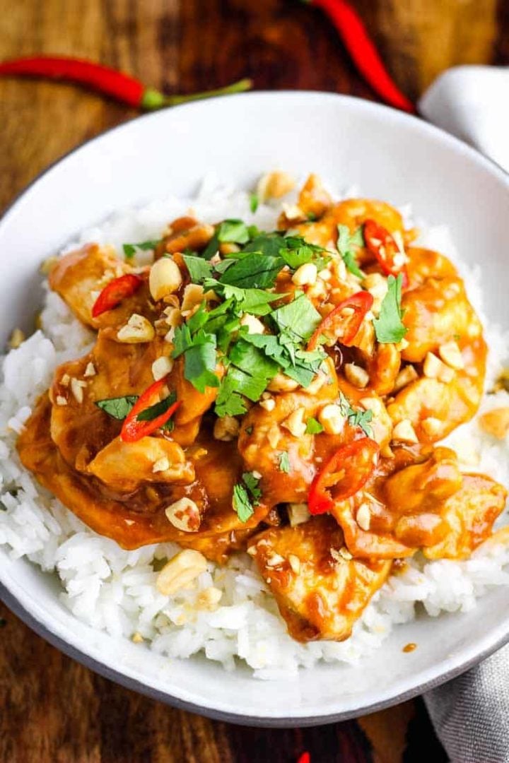 Chicken Satay Rice Bowls - Ready in 15 minutes!