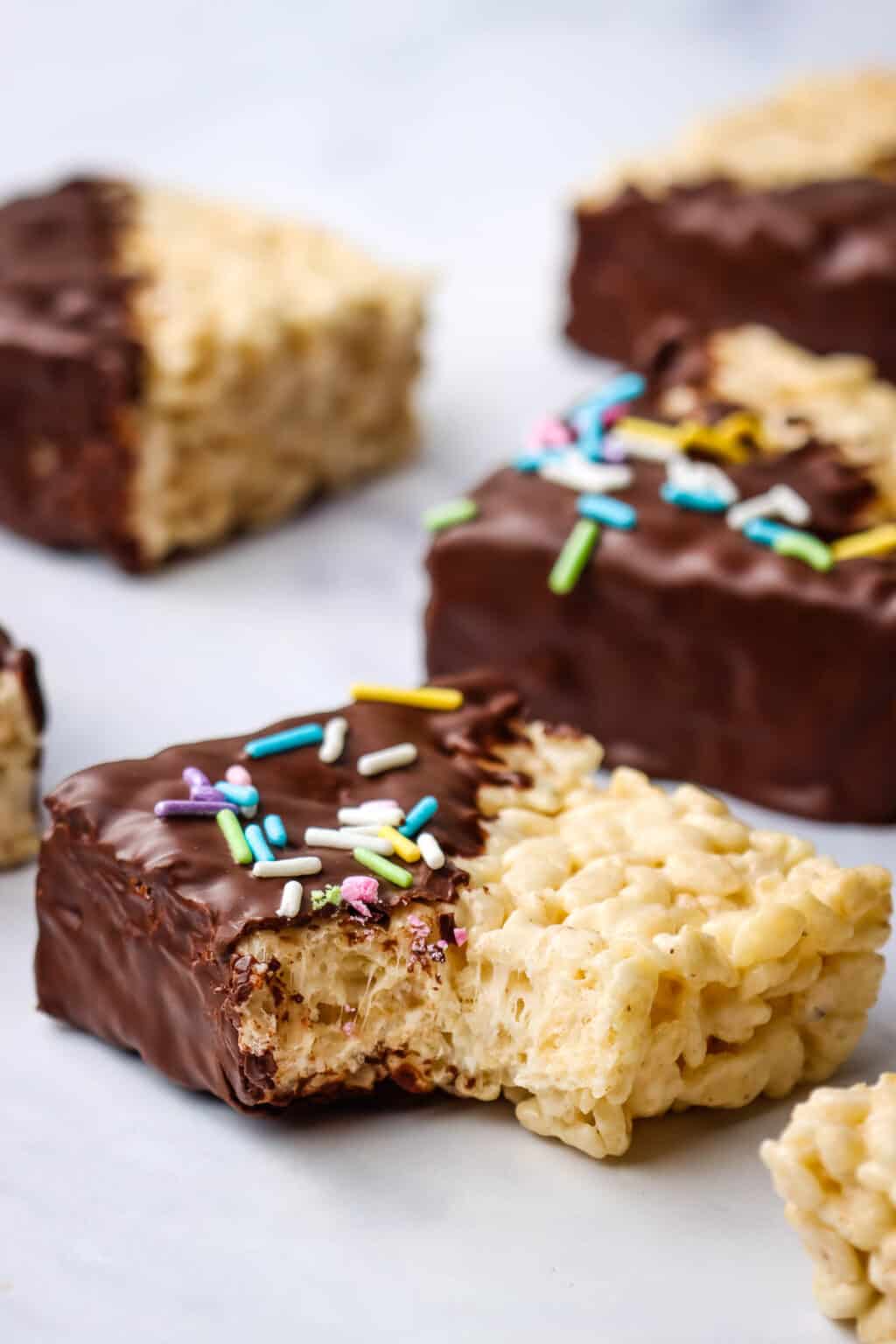 Chocolate-Dipped Rice Krispie Treats