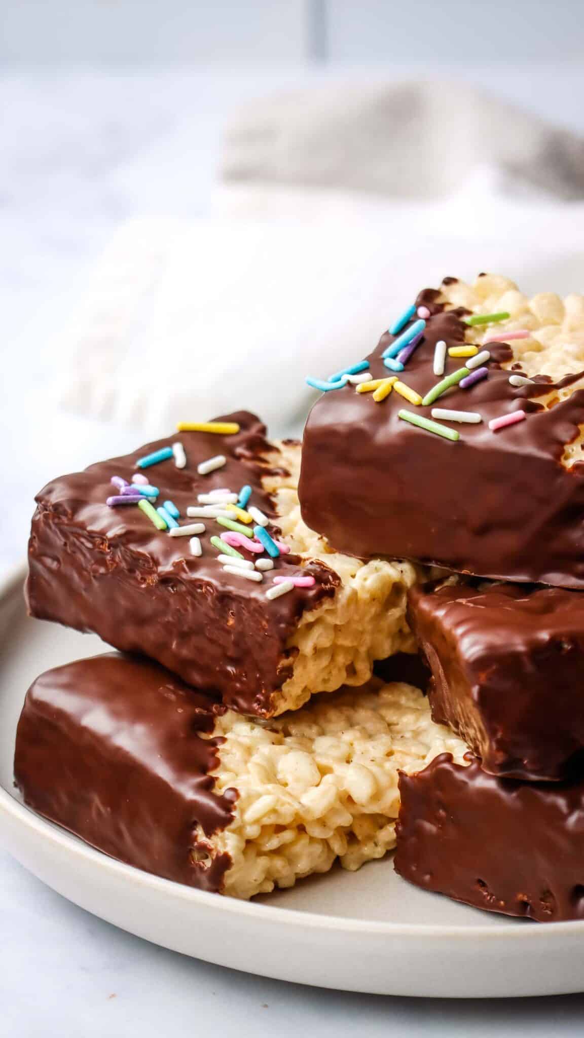 Chocolate-Dipped Rice Krispie Treats