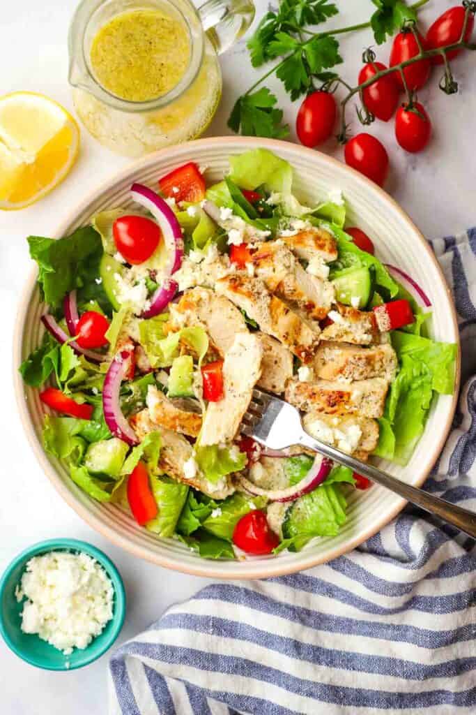 Greek Chicken Salad - homemestic.com