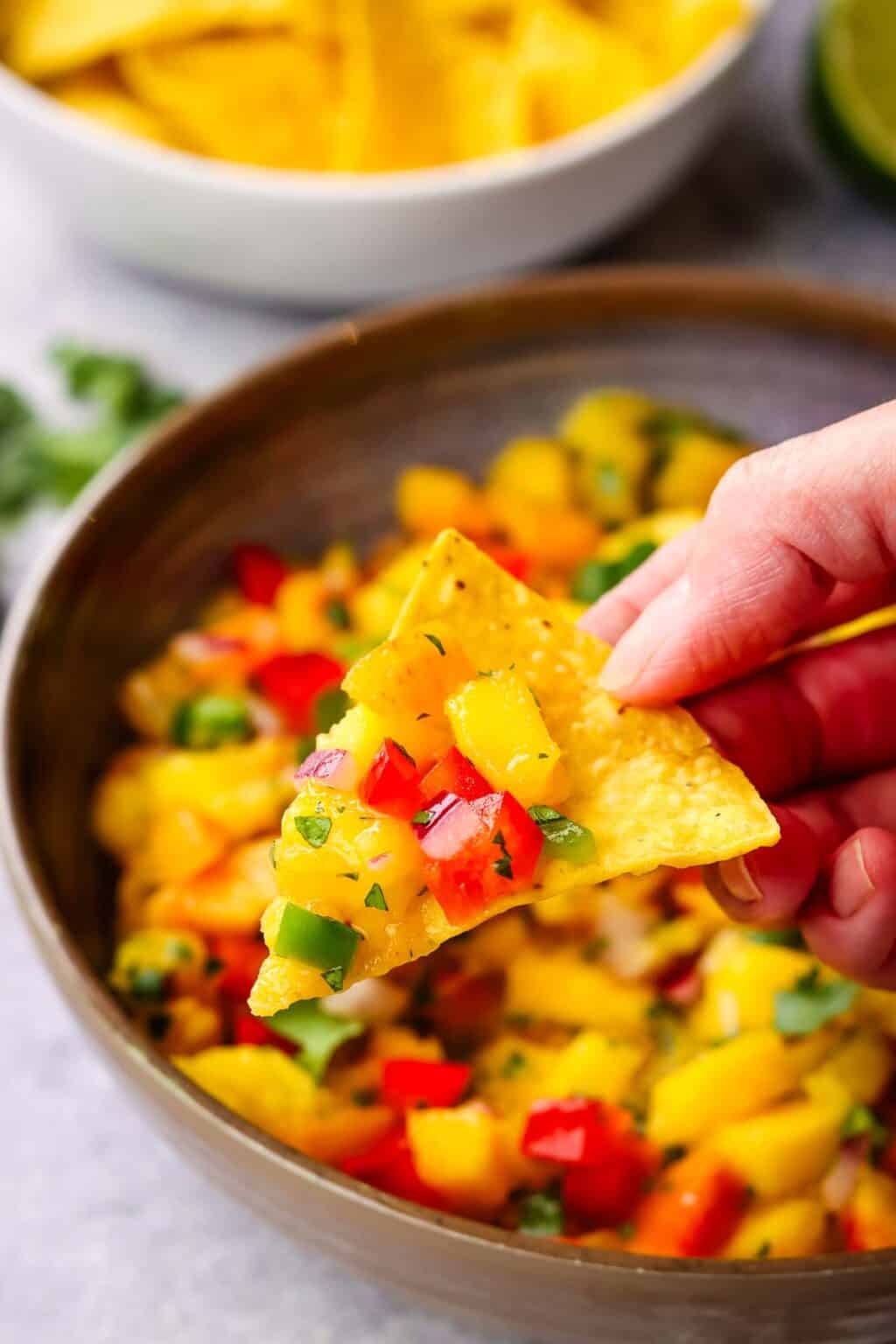 Peach Mango Salsa
