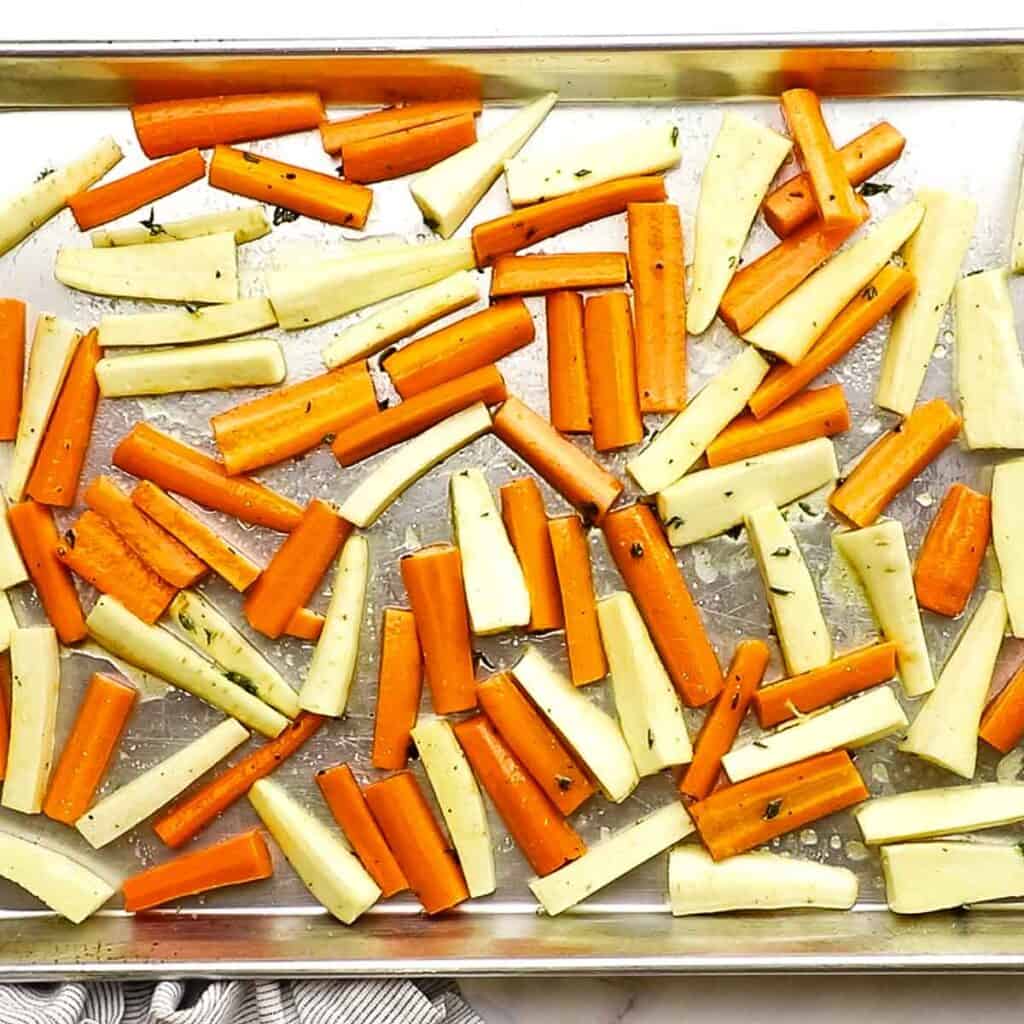 Honey Roasted Carrots and Parsnips