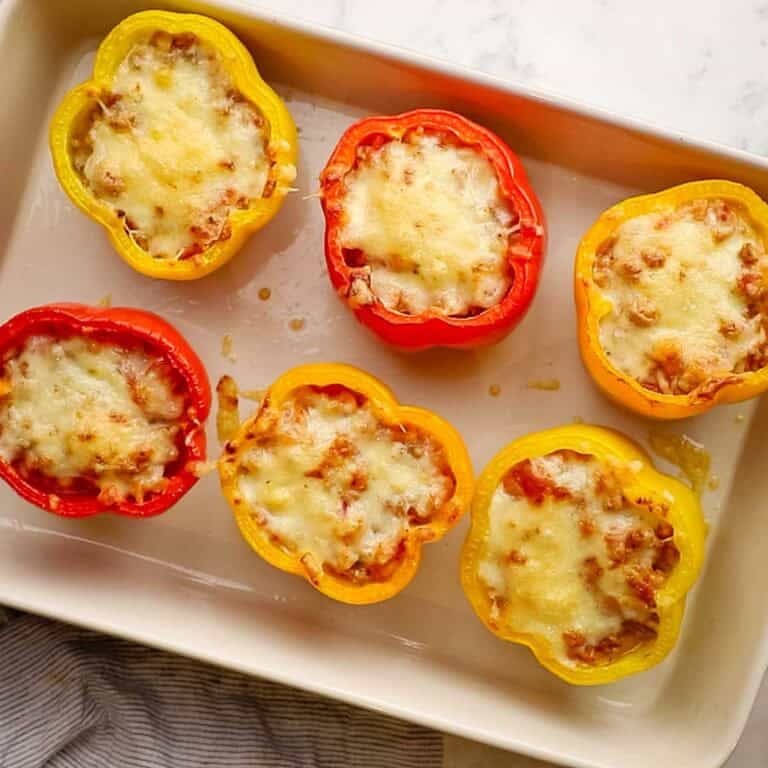 Ground Turkey Stuffed Peppers