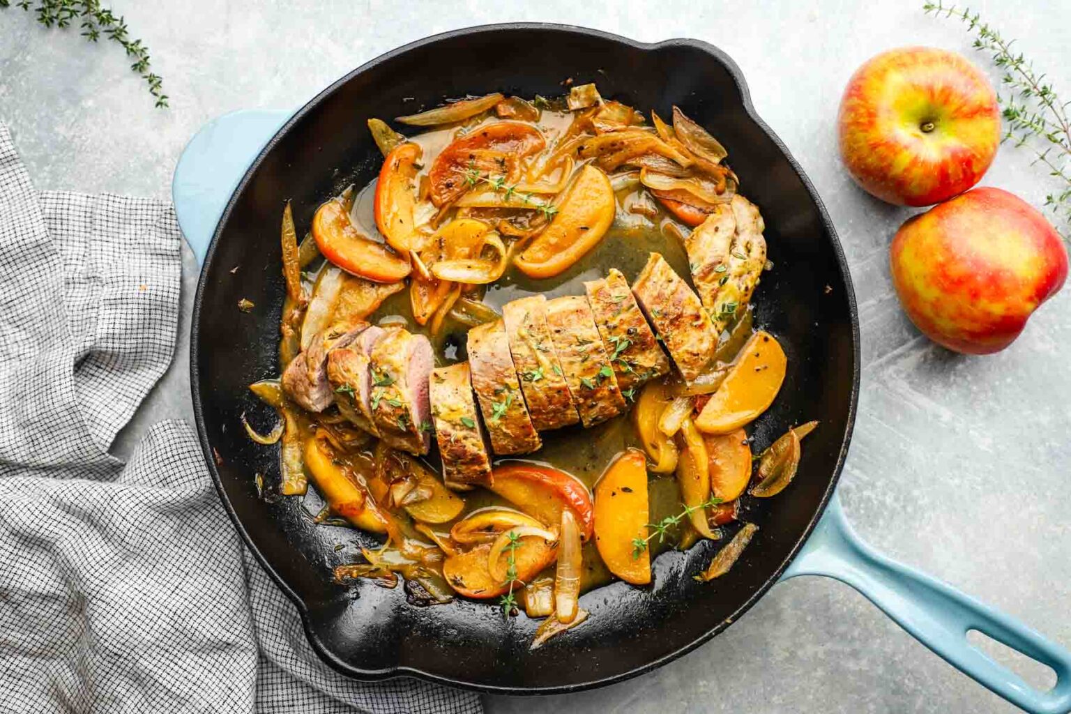 Pork Tenderloin with Apples and Onions
