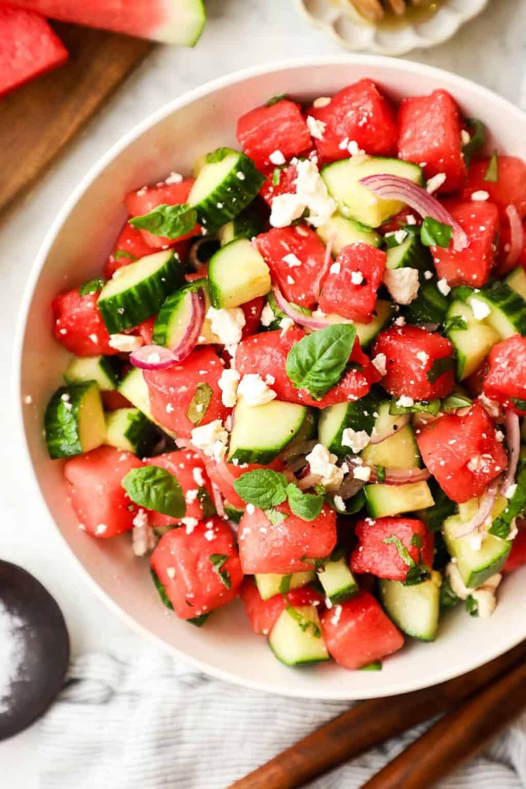 Cucumber Watermelon Salad